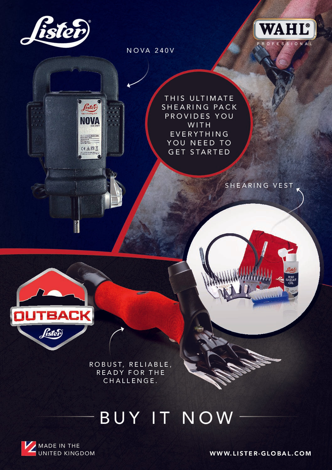 Lister Nova with Flexible Driveshaft – Animal Farmacy